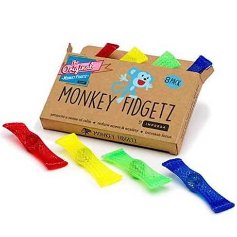 Impresa The Original Monkey Fidgetz Mesh-and-marble Fidget Toy - 8-pack ...