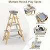 GDLF Modern Solid Wood Cat Tree Foldable Ladder Design with Cat Hammock ...