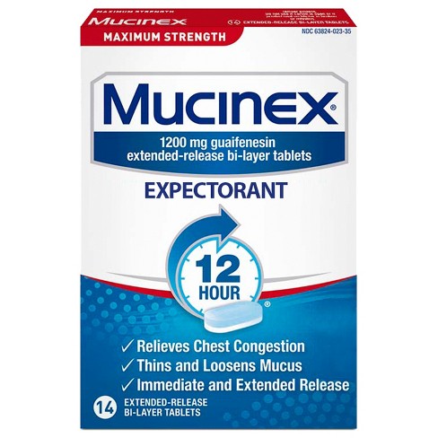 Mucinex Max Strength 12hour Chest Congestion Medicine - Tablets : Target