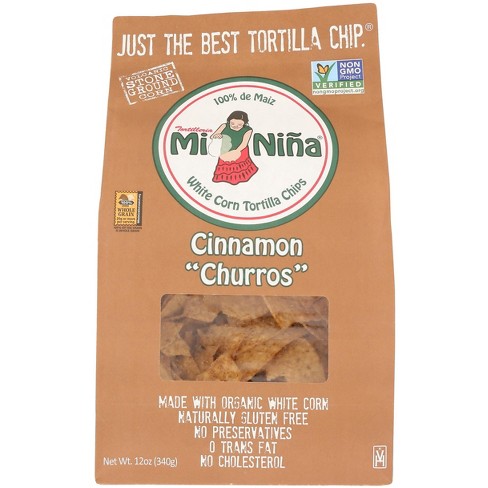 Mi Nina Tortilla Chips Cinnamon Churros - Case Of 9 - 12 Oz : Target
