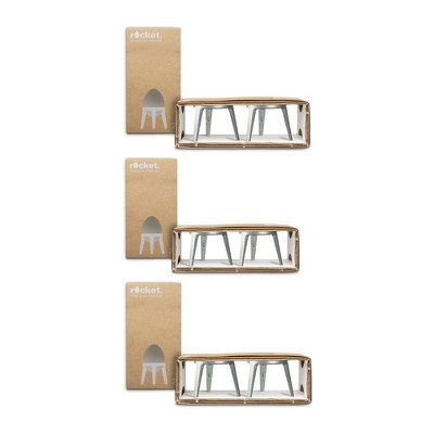 Brainstream Rocket Tripod Egg Cup Gift Set (2-Piece, Silver) (3-Pack ...