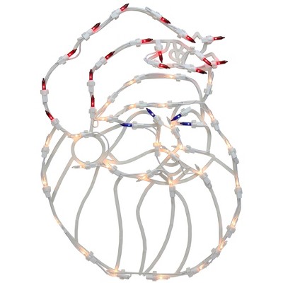 Northlight 18" Lighted Santa Claus Christmas Window Silhouette ...