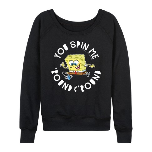 Women's Spongebob Squarepants You Spin Me Round And Round Lightweight ...