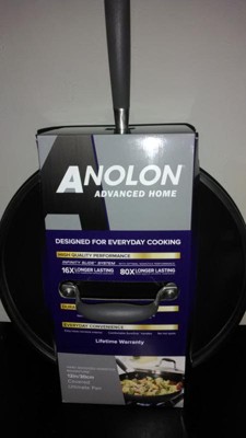 Anolon Advanced Home 12" Covered Ultimate Pan Onyx : Target