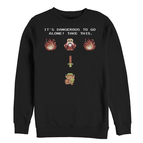 Men's Nintendo Legend Of Zelda Take This Sweatshirt - Black - X Large ...