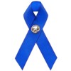 Bright Creations 50 Pack Blue Satin Awareness Ribbons With Clutch Pins ...