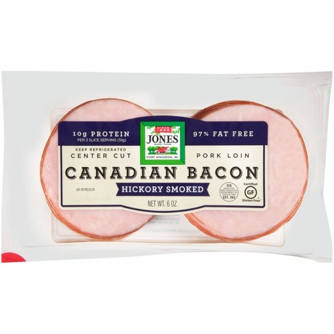 Jones Canadian Bacon - 6oz : Target