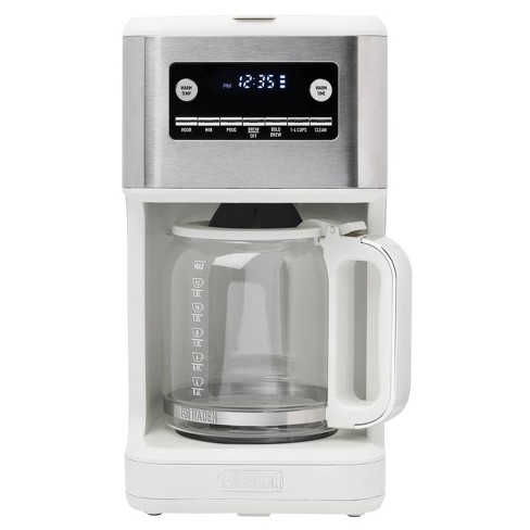 Haden Generous 14c Digital Drip Coffee Maker Ivory And Chrome: 14 Cup ...