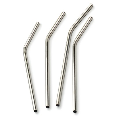 RSVP Endurance Stainless Steel Drink Straws, Set of 4 : Target
