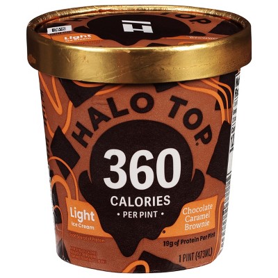 Halo Top Chocolate Caramel Brownie Frozen Ice Cream - 16 Fl Oz : Target