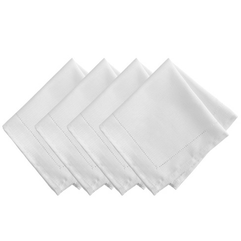 Alison Eyelet Punched Border Fabric Napkin, Set Of 4 - 17" X 17 ...