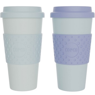 Copco Acadia To Go Mug Set Of 2, 16 Ounce Reusable Coffee Cups With ...
