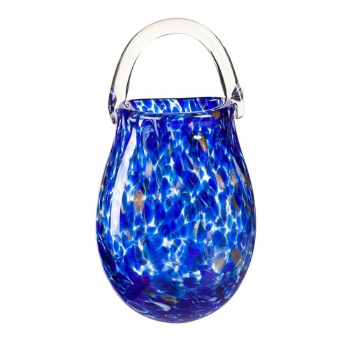 Art Glass Hanging Glass Vase, Blue : Target