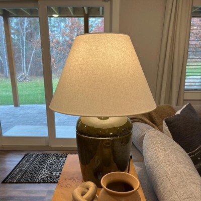 Medium High Gloss Ceramic Table Lamp Green - Threshold™ Designed With ...