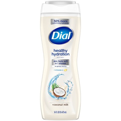 Dial Healthy Hydration Body Wash - Coconut Milk - 16 Fl Oz : Target