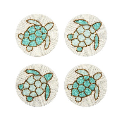 Beachcombers Beaded Shell Coasters S/4 : Target