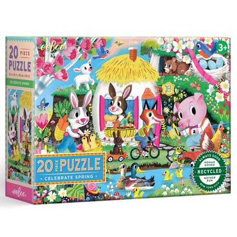 Eeboo: Celebrate Spring 20 Piece Puzzle For Kids : Target