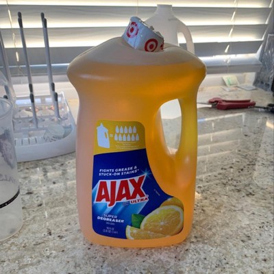 Ajax Lemon Ultra Super Degreaser Dishwashing Liquid Dish Soap - 90 Fl ...