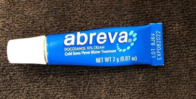 Abreva Docosanol 10% Cream Cold Sore/fever Blister Treatment Pump - 0 ...