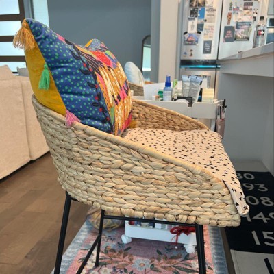 Landis Woven Backed Counter Height Barstool With Cushion - Threshold ...