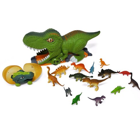 Kovot 12" Tyrannosaurus Rex Tunnel Playset With Dino Car & 30 Mini ...