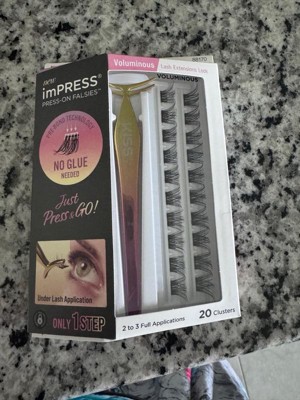 Kiss Impress Press-on Falsies No-glue False Eyelash Clusters Kit ...