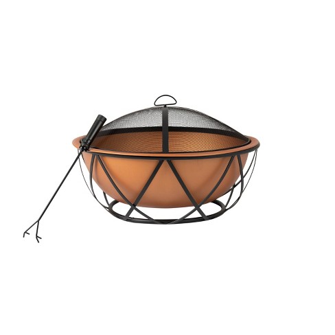 Fire Sense Barzelonia Copper-look Wood Burning Lightweight Portable ...