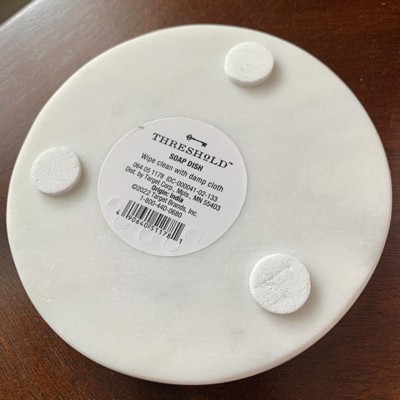 Marble Soap Dish White - Threshold™ : Target