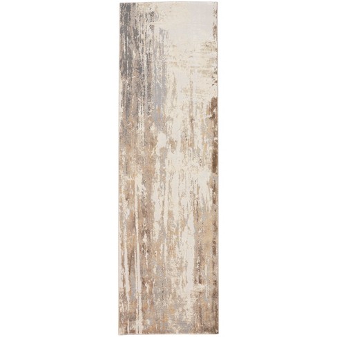 Parker Transitional Abstract Tan/ivory/gray Area Rug : Target