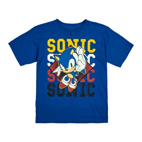 Sonic The Hedgehog Classic Characters Boy’s Crew Neck Short Sleeve T ...
