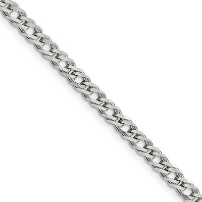 Black Bow Jewelry 4.25mm Sterling Silver D/c Rambo Flat Curb Chain ...