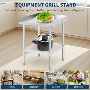 Stainless Steel Work Table, Commercial Prep Table with Backsplash ...