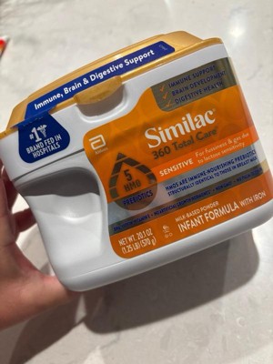 Similac 360 Total Care Sensitive Non-gmo Powder Infant Formula - 20.1oz ...