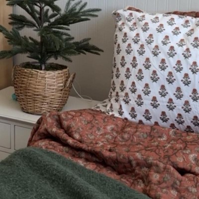 250 Thread Count Organic Percale Sheet Set - Threshold™ : Target