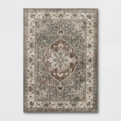 Rugs America Emali Ea40a Almond Vintage Farmhouse Tan Area Rug, 5'x7 ...