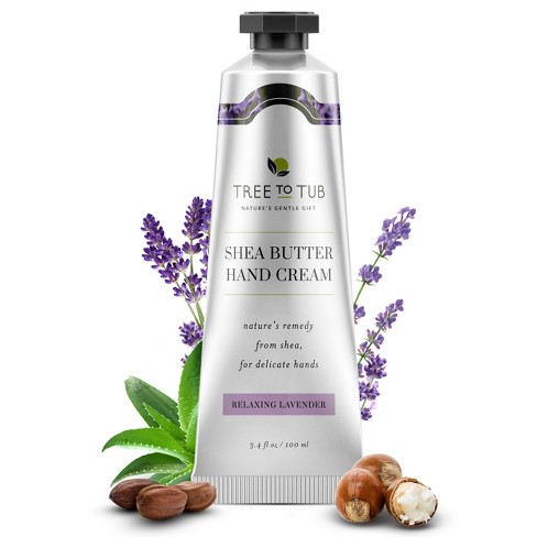 Tree To Tub Shea Butter Hand Cream For Dry Cracked Hands - Moisturizing ...