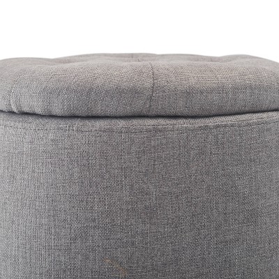 Bennett Round Storage Ottoman Gray - Finch : Target