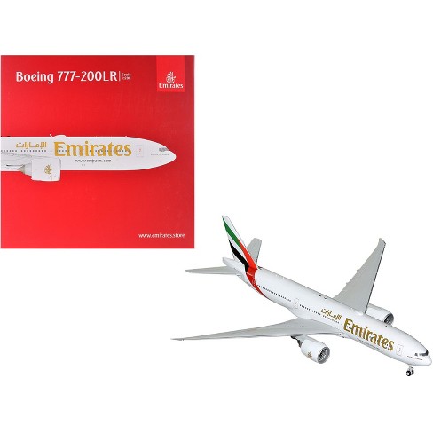 Boeing 777-200lr Commercial Aircraft "emirates Airlines" White With ...