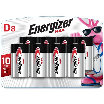 Energizer Max D Batteries - 8pk Alkaline Battery : Target