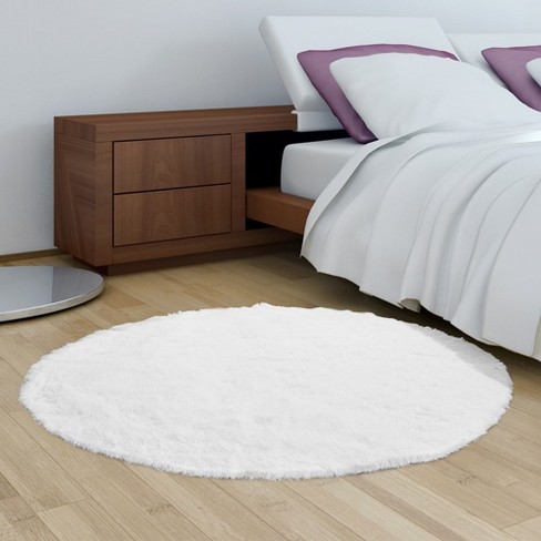 Cheer Collection Plush Shaggy Hair Area Rug With Anti Slip Bottom ...