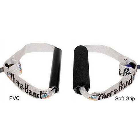 Theraband Resistance Tubing, Soft Grip Handles, 50 In, Silver, Super ...