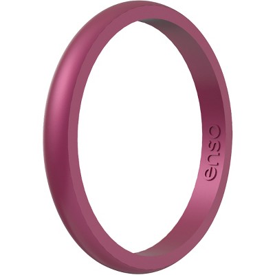 Enso Rings Halo Birthstone Series Silicone Ring - 6 - Pink Tourmaline ...