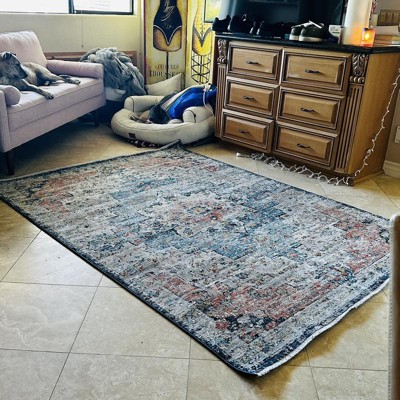 Nuloom Sawyer Vintage Transitional Area Rug, Round 5', Multi : Target