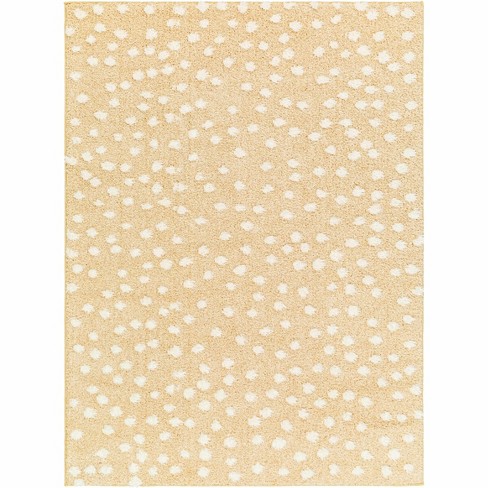 Hauteloom Bernt Beige Polka Dot Area Rug : Target