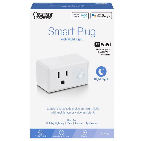 Feit Smart Home Residential Plastic Smart Plug With Night Light 1-15r ...