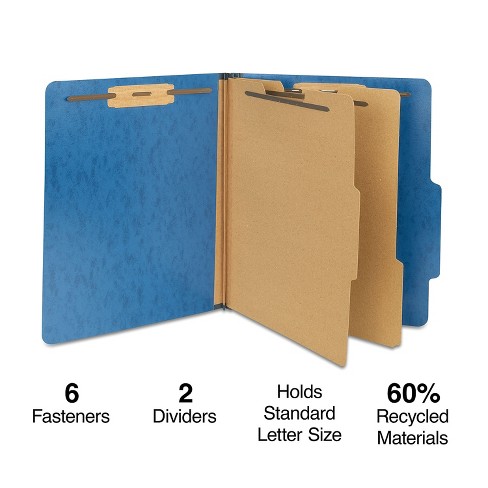 Myofficeinnovations Moisture-resistant Classification Folders 2/5 Top ...