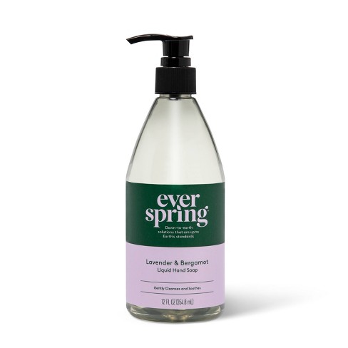 Lavender & Bergamot Liquid Hand Soap - 12 Fl Oz - Everspring™ : Target