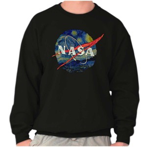 NASA Starry Night Painting Planet Sweatshirt for Men or Women Licensed ...