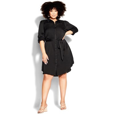 City Chic| Women's Plus Size Elle Dress - Black - 20w : Target