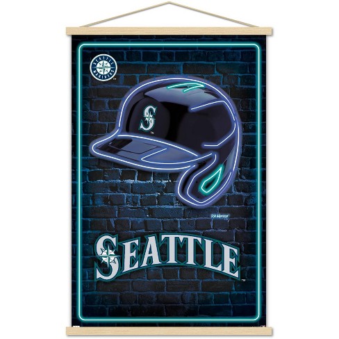 Trends International Mlb Seattle Mariners - Neon Helmet 23 Magnetic ...